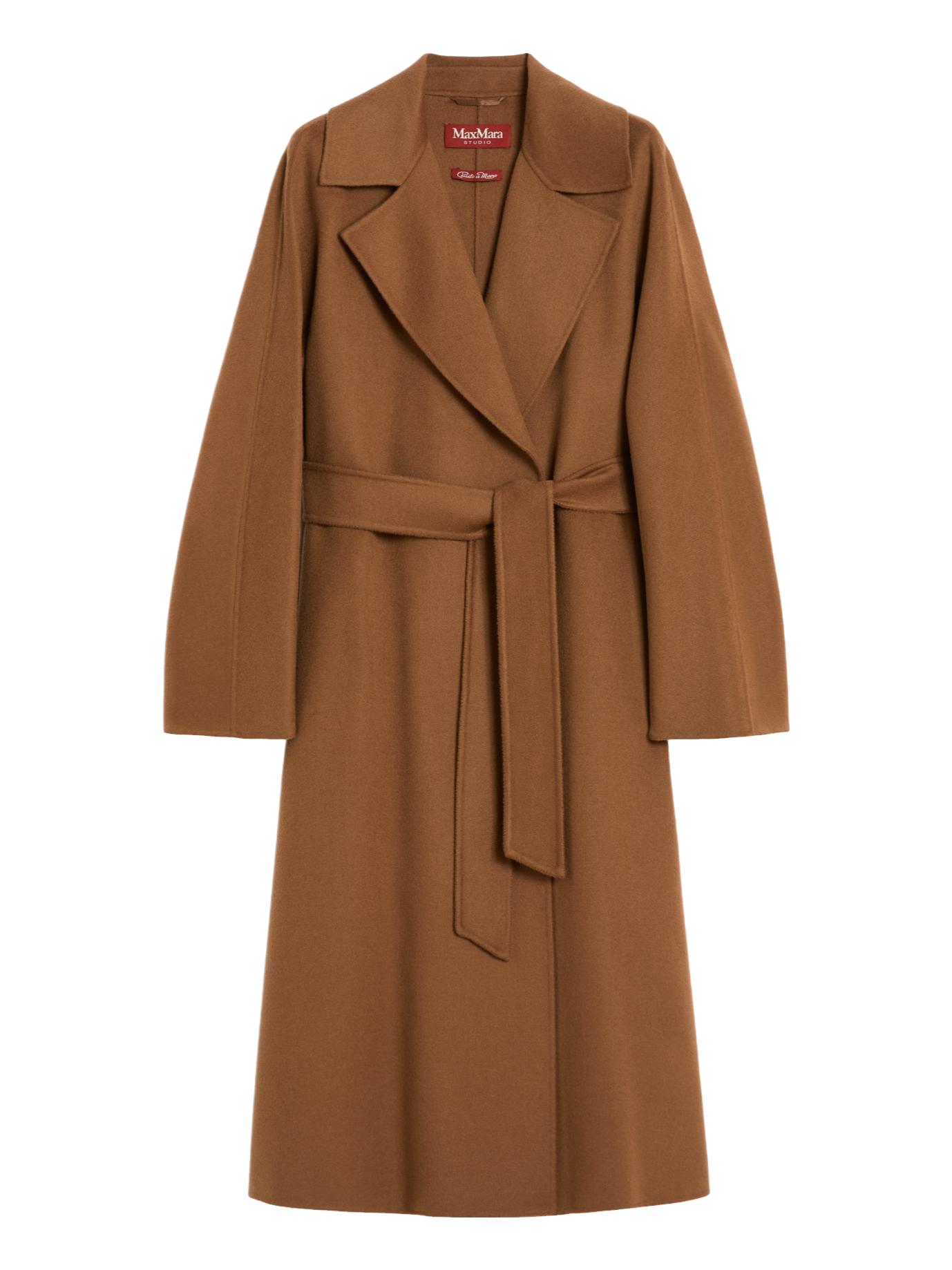 MAX MARA Max Mara Studio Bergamo Belted Pleated Wool Trousers